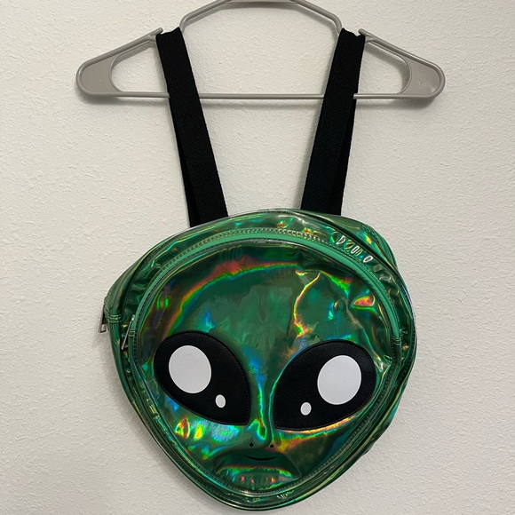 sleepville critters | Bags | Nwt Sleepville Critters Holographic Alien ...
